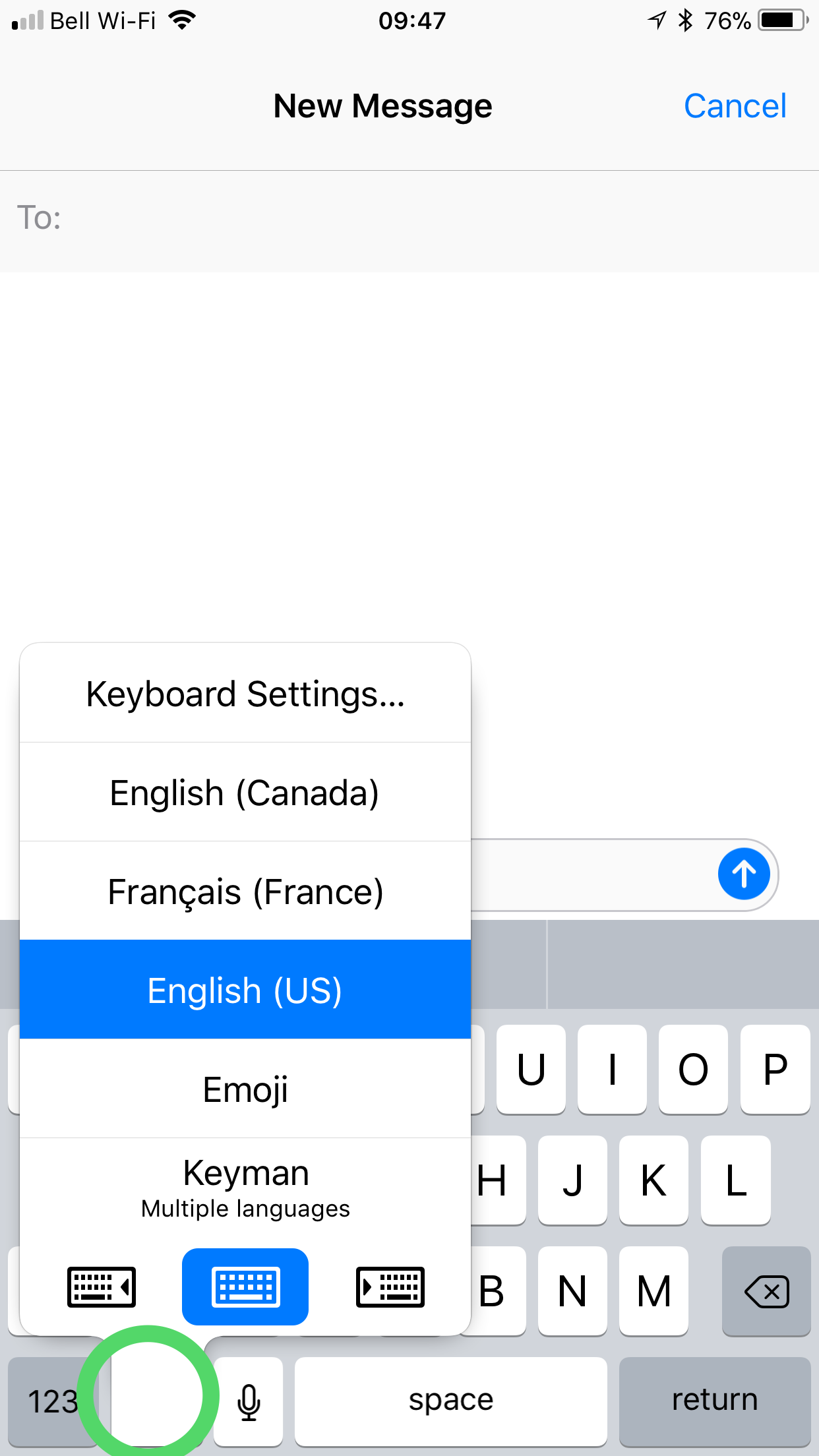 Typing Cree Syllabics on mobile devices
