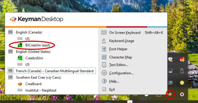 How to use Keyman to type in Cree Syllabics