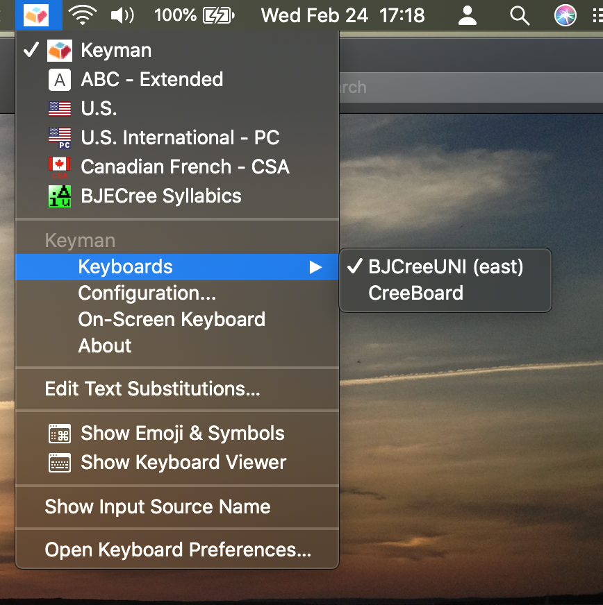 How to use Keyman to type in Cree Syllabics